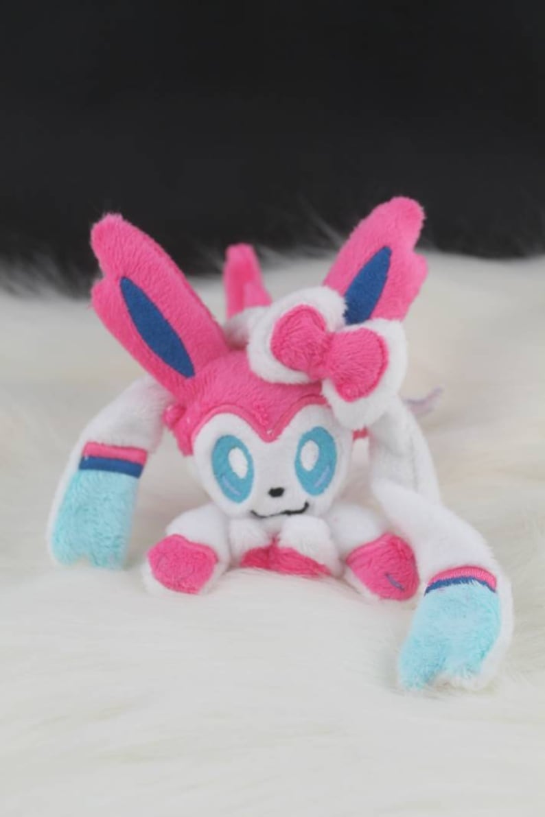 Cute Sylveon Custom Fanart Plush - Etsy