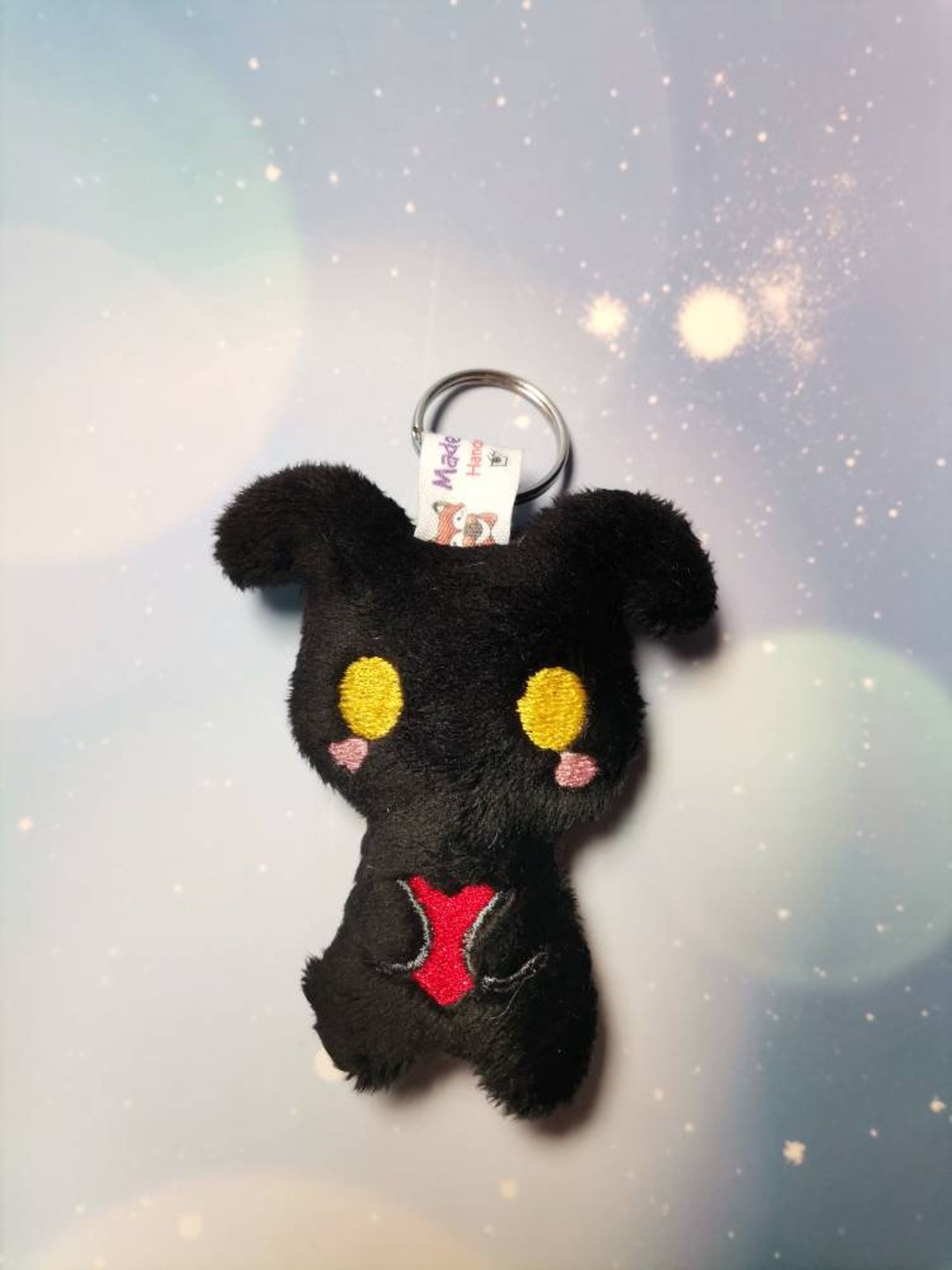 Custom Fanart Shadow Heartless Plush Keychain - Etsy