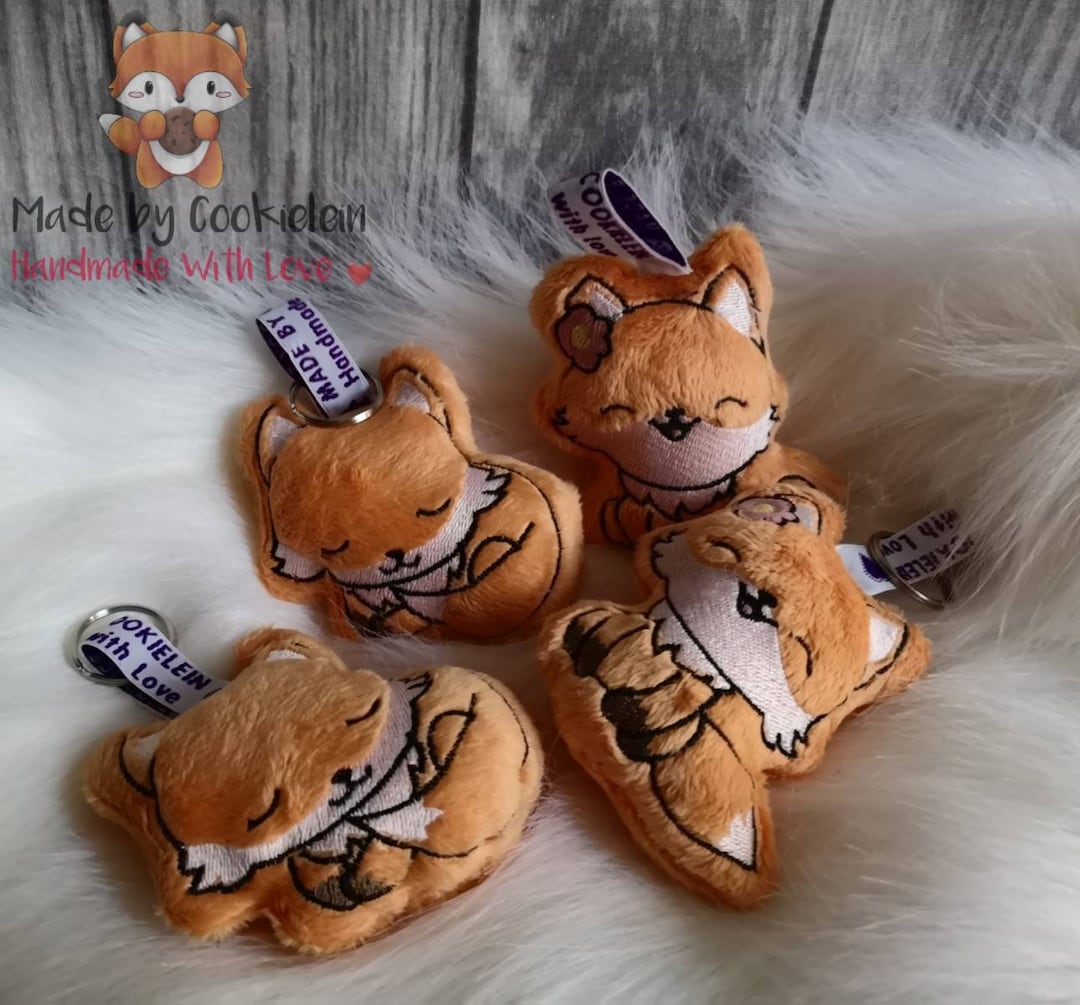 Fox Keychain Plush - Etsy