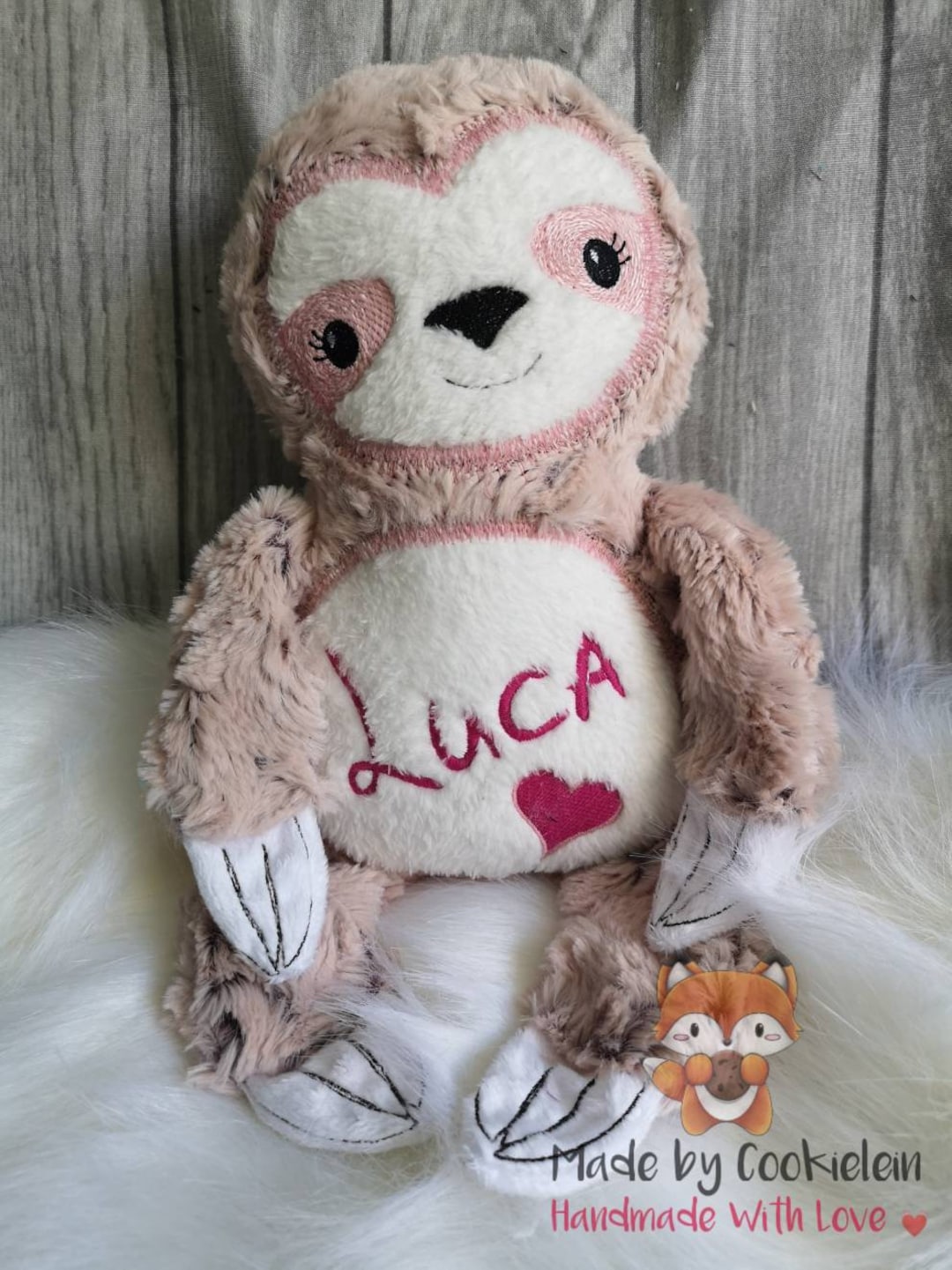 Three Toed Sloth Plush-stuffed Plush - Etsy