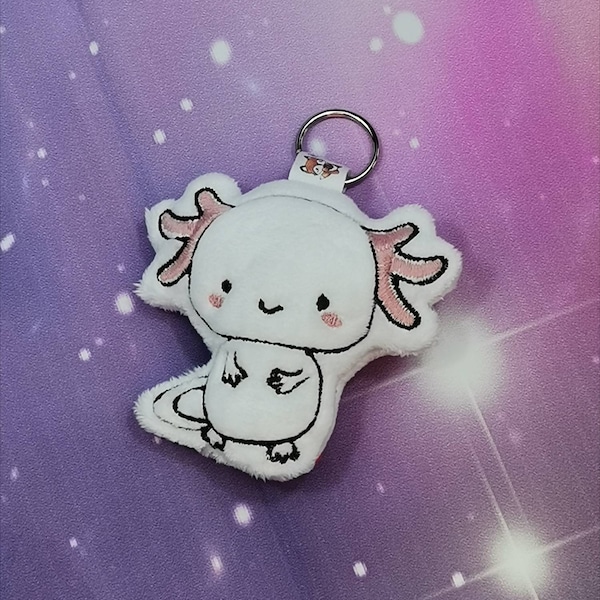 Axolotl Keychain Plush - Etsy