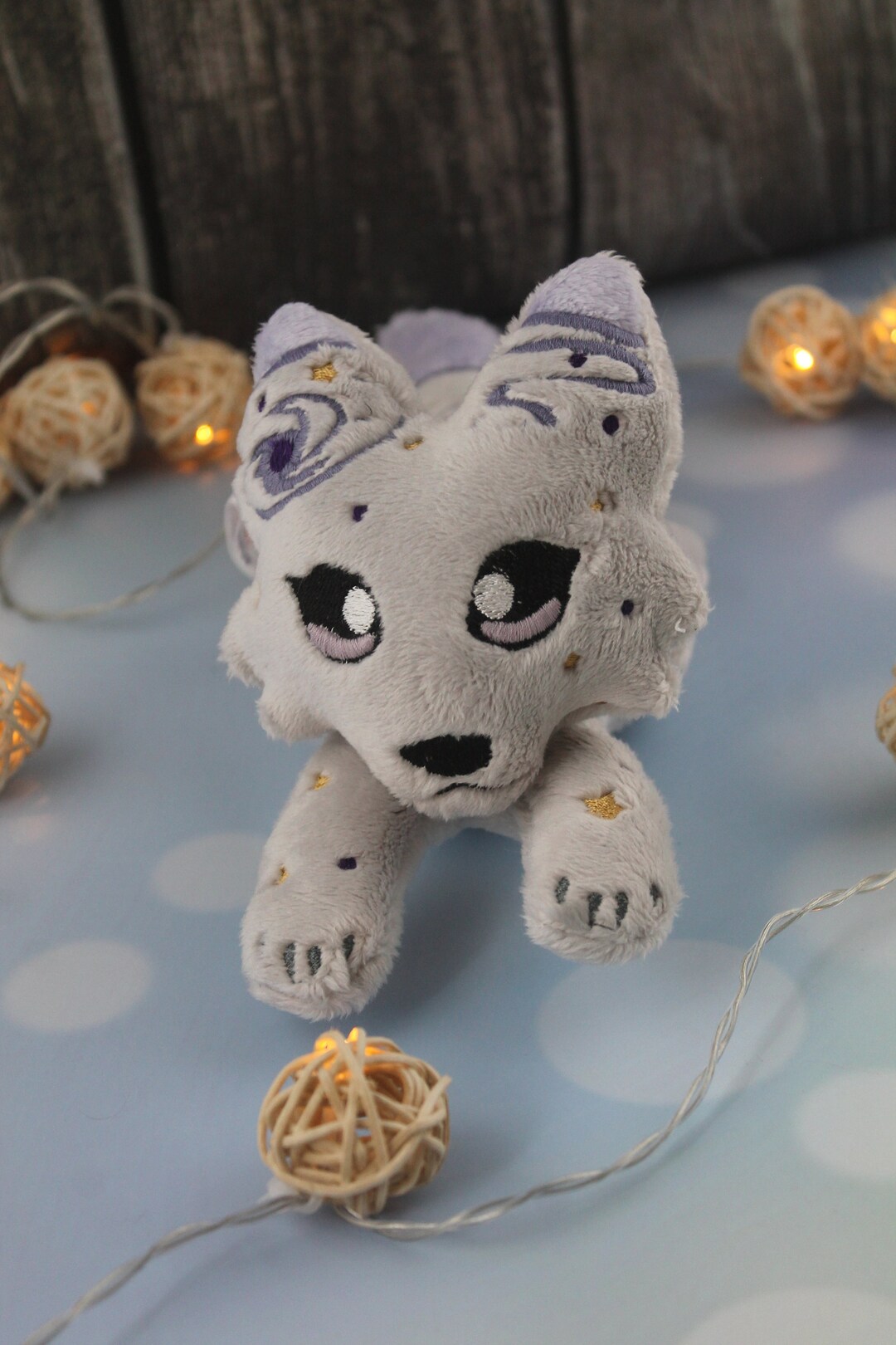 Galaxy Wolf Plush - Etsy