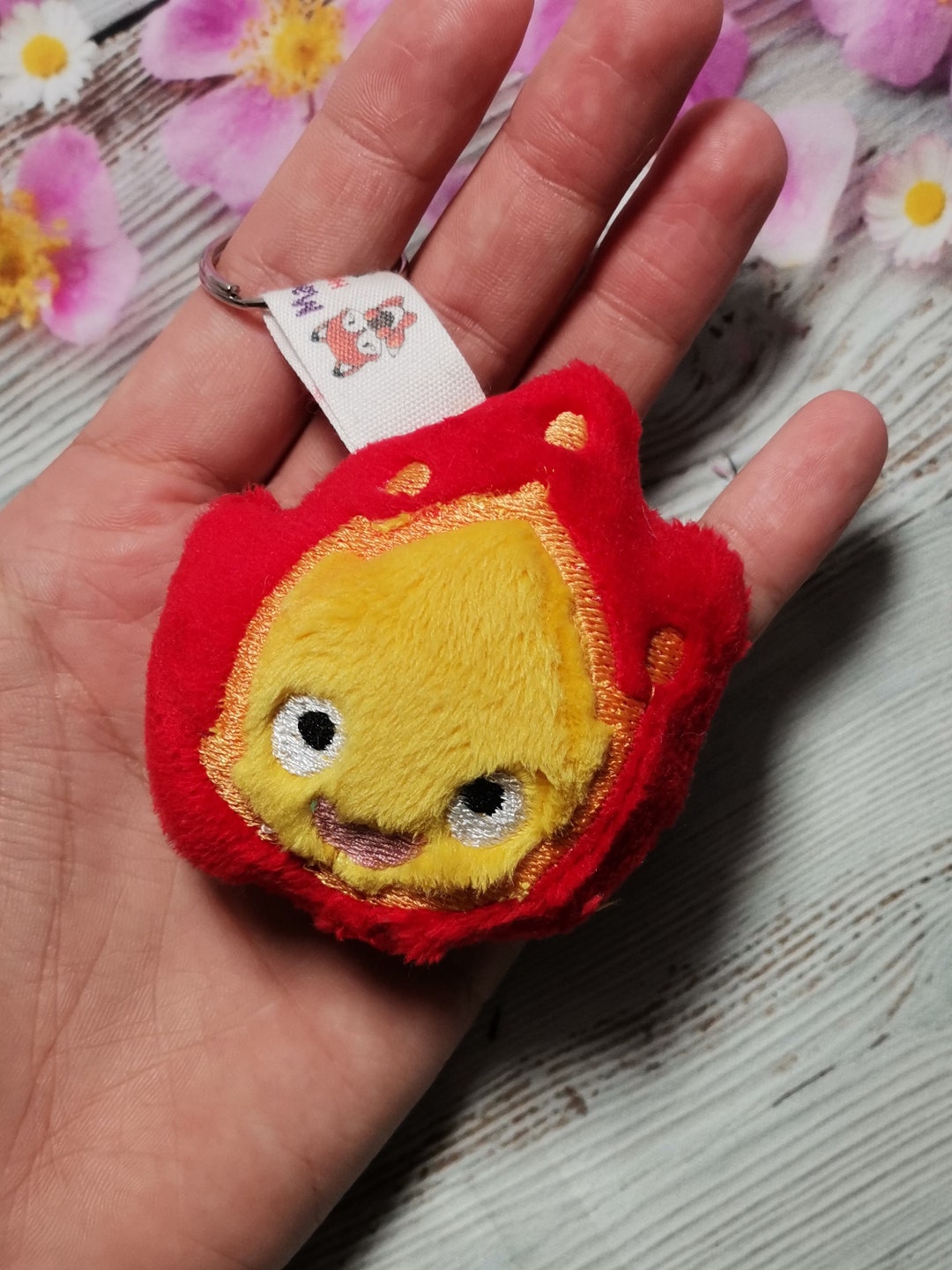 Custom Fanart Little Fire Calcifer Plush Keychain - Etsy
