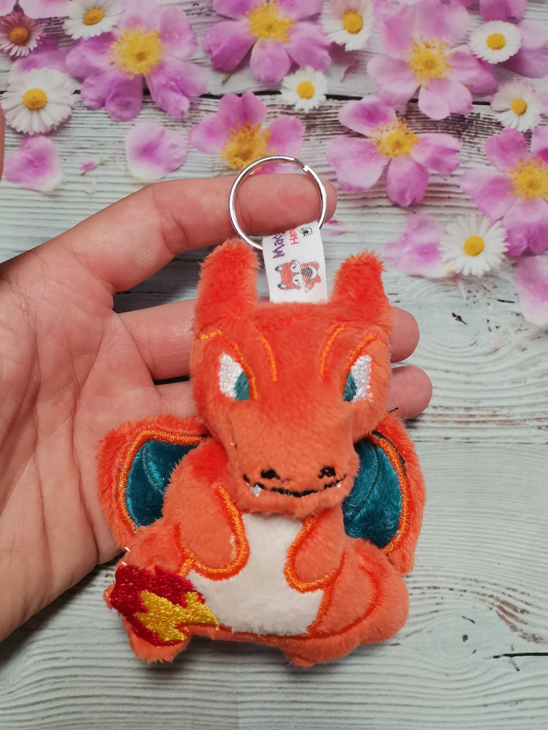 Cute Charizard Custom Fanart Plush Keychain - Etsy