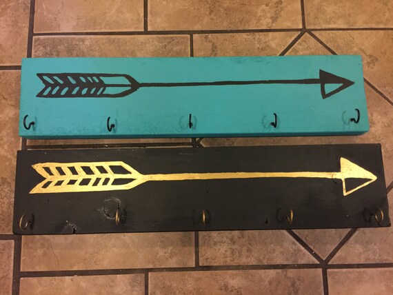 Items similar to Arrow Wooden key holder on Etsy