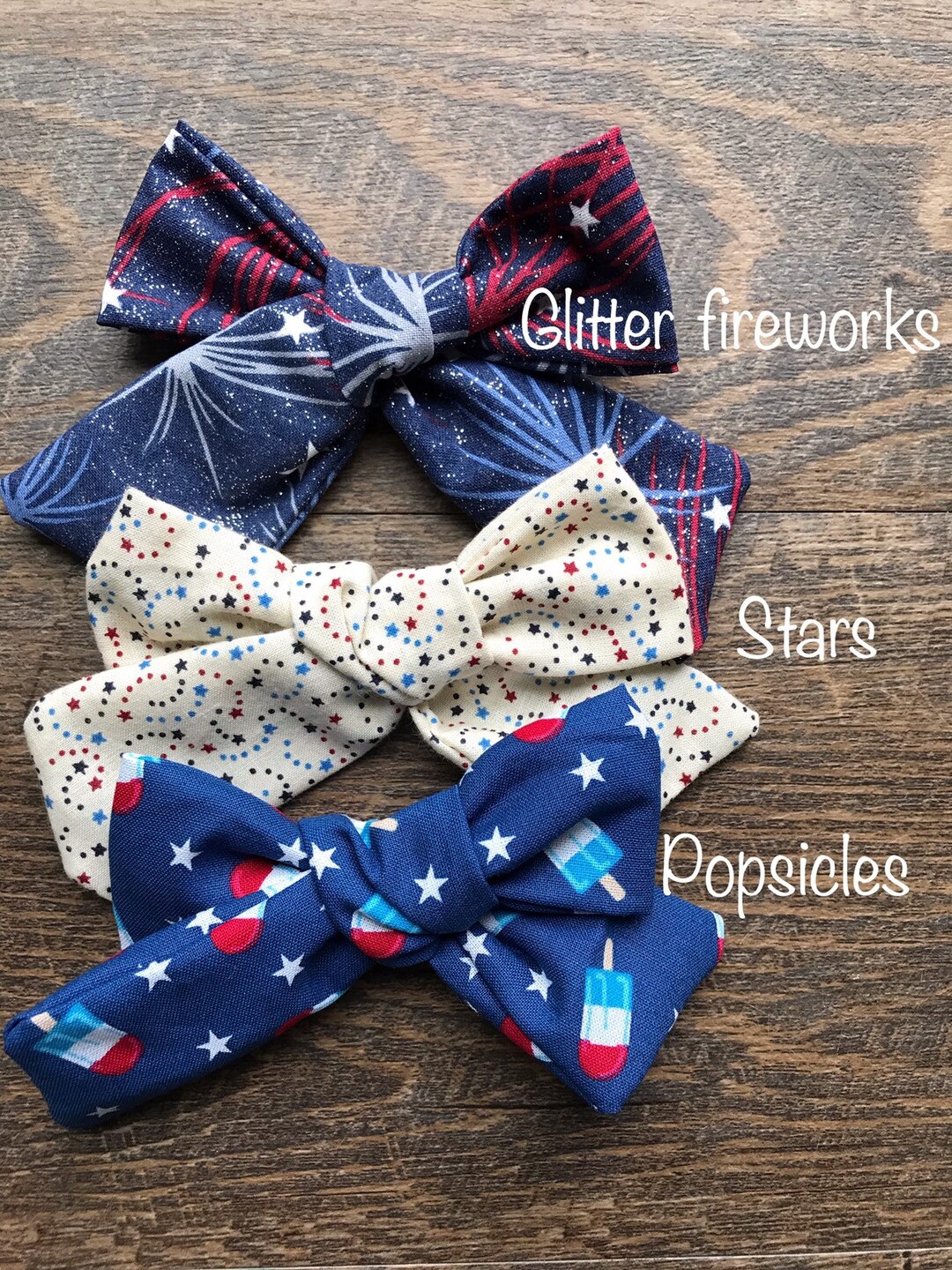 Memorial Day Hair How, 4th of July Hair Bow, Fireworks Hair Bow, Star ...