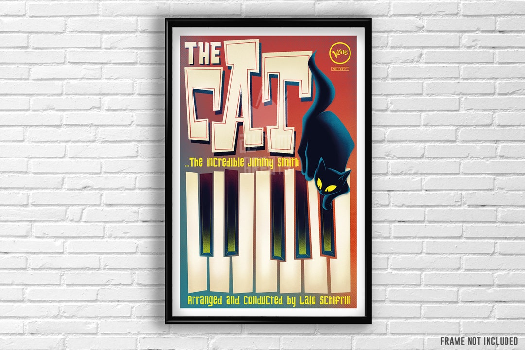 High-quality Illustrated Jazz Poster: the Cat by Jimmy Smith Tribute ...