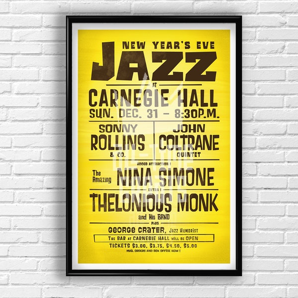 History of Jazz Poster - Etsy