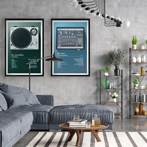 Technics SL-1200 MK2 Poster: an Iconic Tribute to Hip-hop Enthusiasts ...