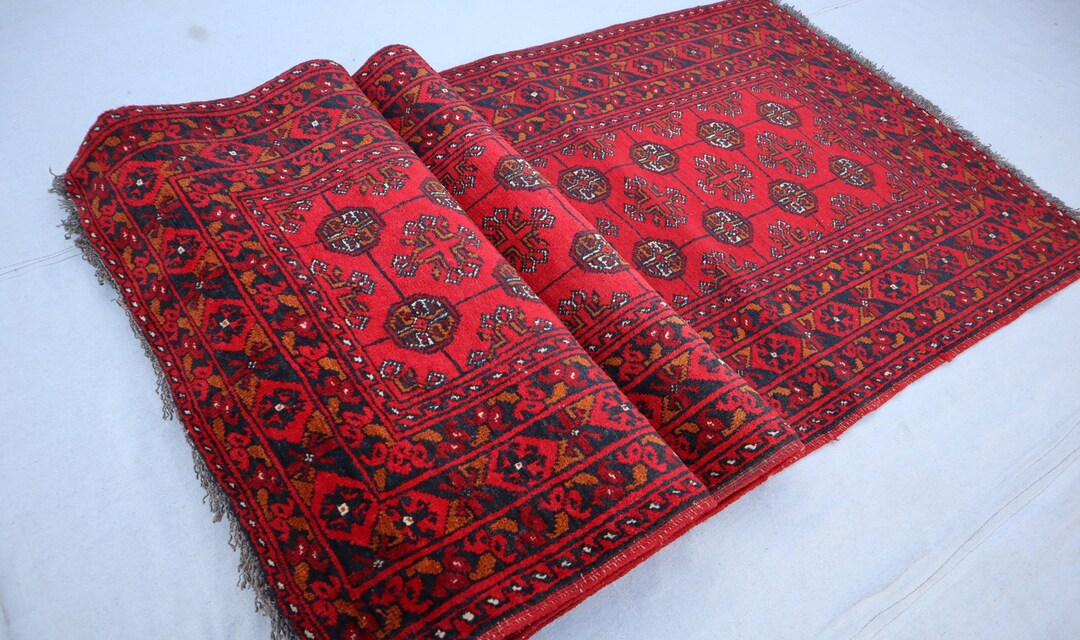 SIZE : 2'8 X 9'4 Feet Antique Handmade Turkmen Mour Gull Pattern 100% ...