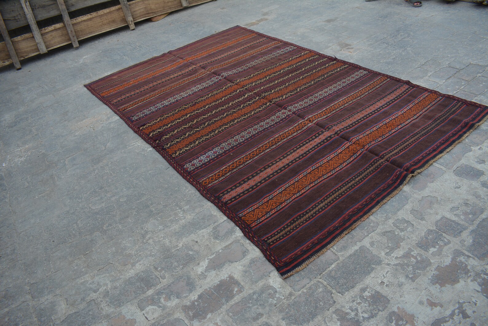 165 x 282 CM Vintage Afghan Traditional 100% wool Maldari | Etsy