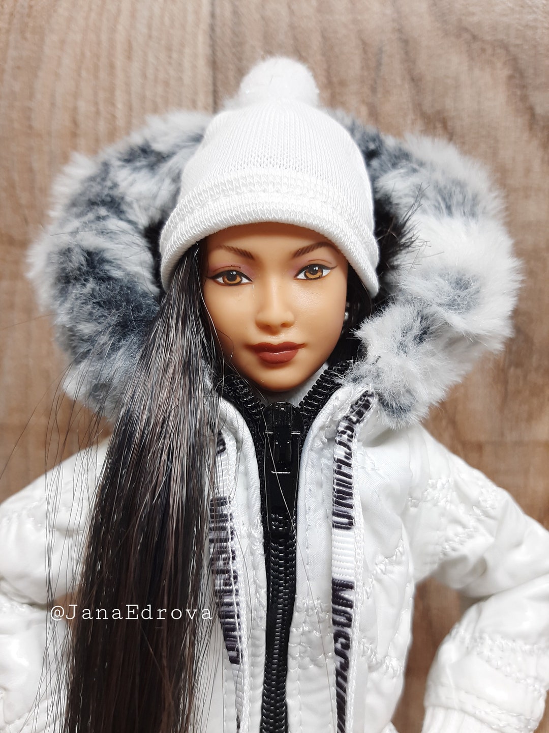 White Cap With Glittering Bobble for Barbie Poppy Dolls - Etsy