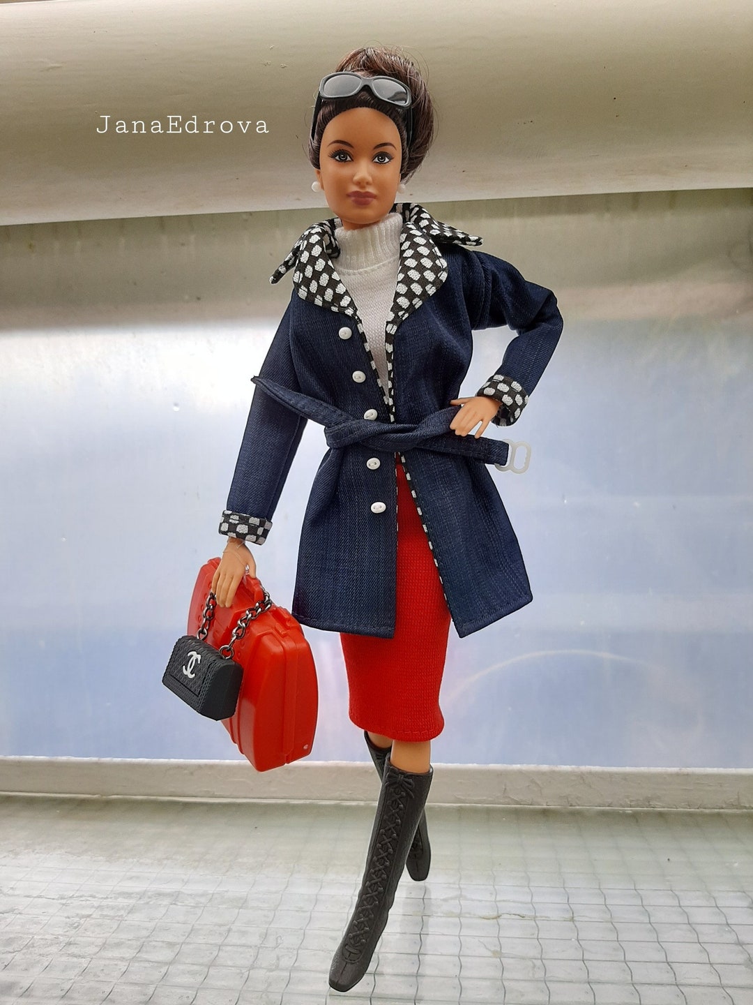 Blue Spring Elegant Coat for Barbie Poppy Dolls - Etsy