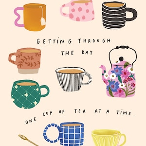 One Cup of Tea at a Time Print - Etsy