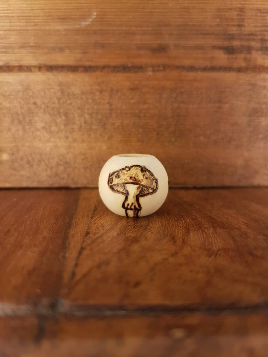 Hand Burned Pyrography Mushroom, Fly Agaric, Shaggy Ink Cap, Fungus ...