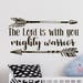 Religious Nursery Wall Decal the Lord is With You Mighty Warrior- Bible ...