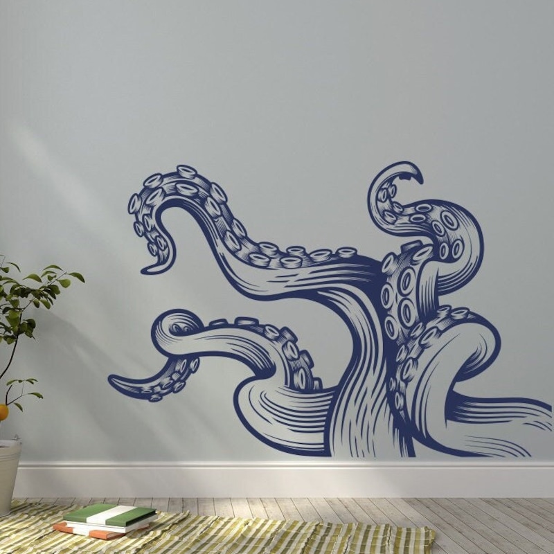Octopus Wall Decal - Etsy