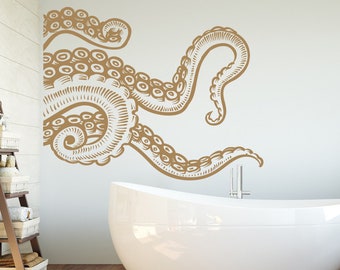 Octopus wall decal | Etsy