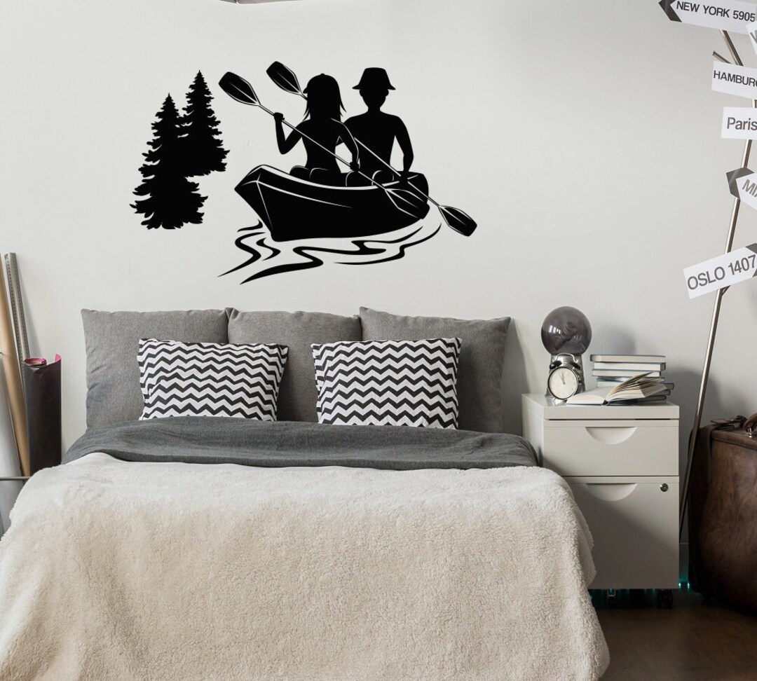 Kayak Vinyl Decal Sticker, Kayak Waterproof Decor, Kayak Window Decal ...
