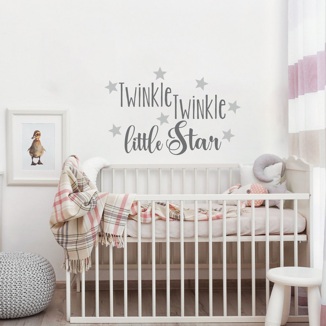 Nursery Wall Decal Twinkle Twinkle Little Star- Twinkle Twinkle Little ...