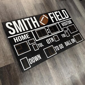 33” X 20” Football Scoreboard | Personalized Sports-themed Room ...