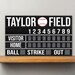 Basketball Scoreboard Various Sizes Custom Last Name Reclaimed Wood ...