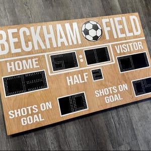 Soccer Scoreboard | Personalized Sports-themed Room & Nursery Decor ...