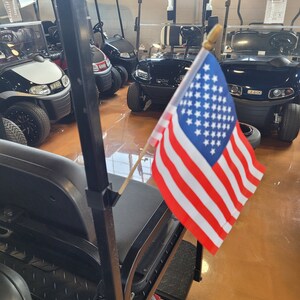 Golf Cart American Flag Holder USA United States Flag With Wood Stick ...