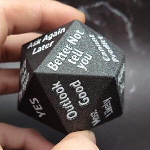 Magic 8-ball D20 Dice Oversized Classic Magic Eight Ball With New Twist ...