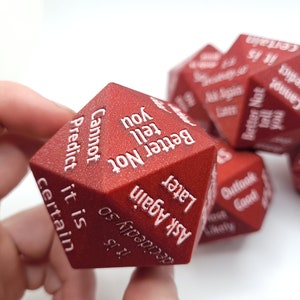 Magic 8-ball D20 Dice Oversized Classic Magic Eight Ball With New Twist ...