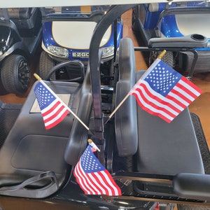 Golf Cart American Flag Holder USA United States Flag With Wood Stick ...