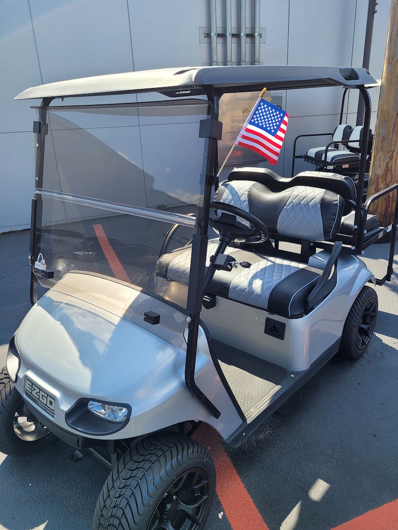 Golf Cart American Flag Holder USA United States Flag With - Etsy
