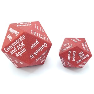 Magic 8-ball D20 Dice Oversized Classic Magic Eight Ball With New Twist ...