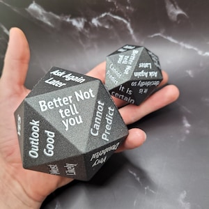 Magic 8-ball D20 Dice Oversized Classic Magic Eight Ball With New Twist ...