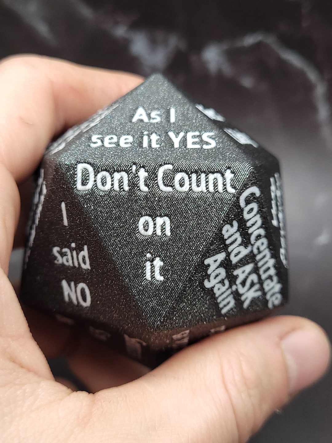 Magic 8-ball D20 Dice Oversized Classic Magic Eight Ball With New Twist ...