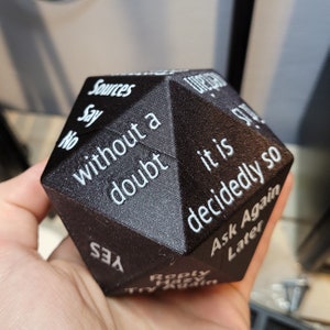 Magic 8-ball D20 Dice Oversized Classic Magic Eight Ball With New Twist ...