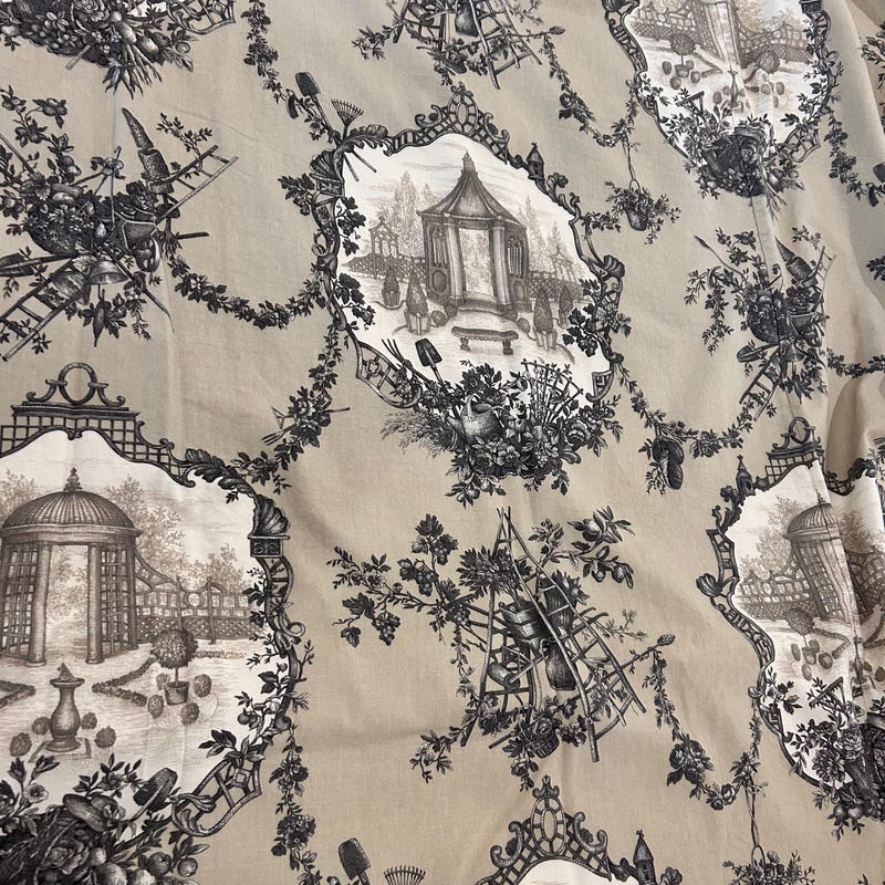 Toile Curtains - Etsy