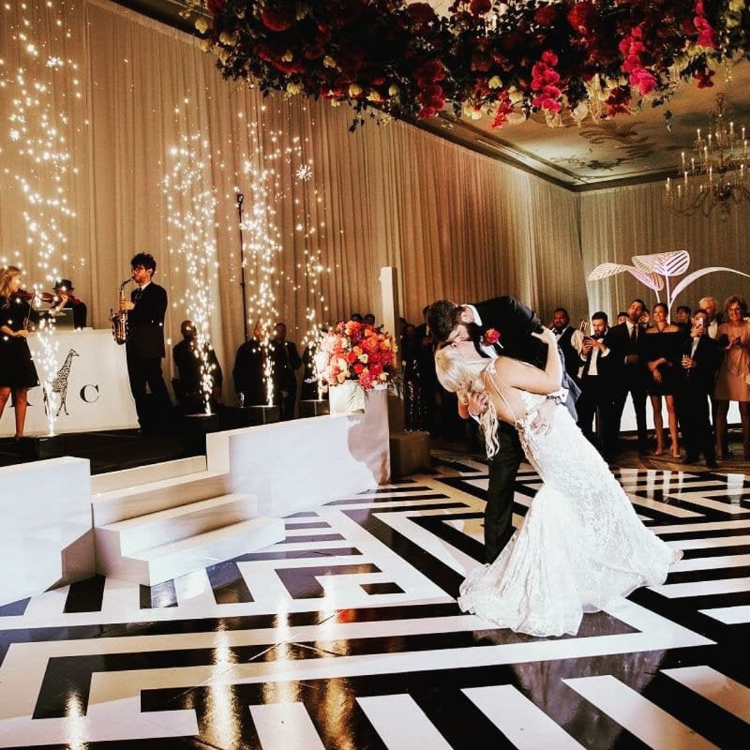 Full Print Dance Floor, Dance Floor Decal, Monogram Decal, Wedding ...