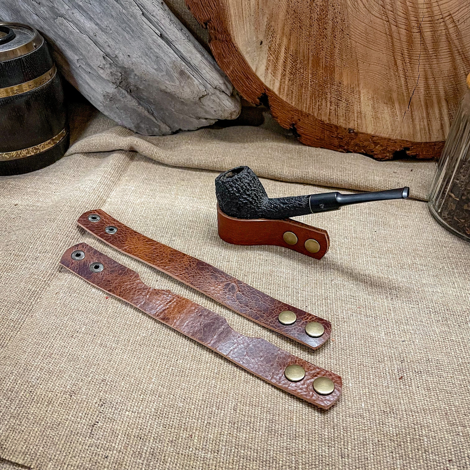 Adjustable Leather Pipe Rest / Cigar Rest - Etsy