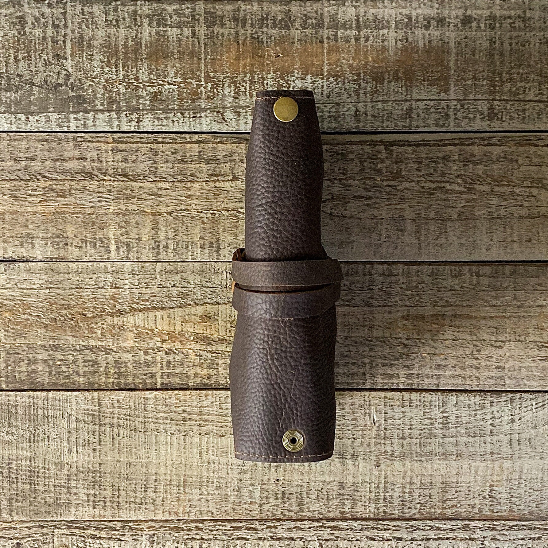 Rustic Kodiak Leather Medium Tobacco Pipe Pouch / Pipe Roll | Etsy