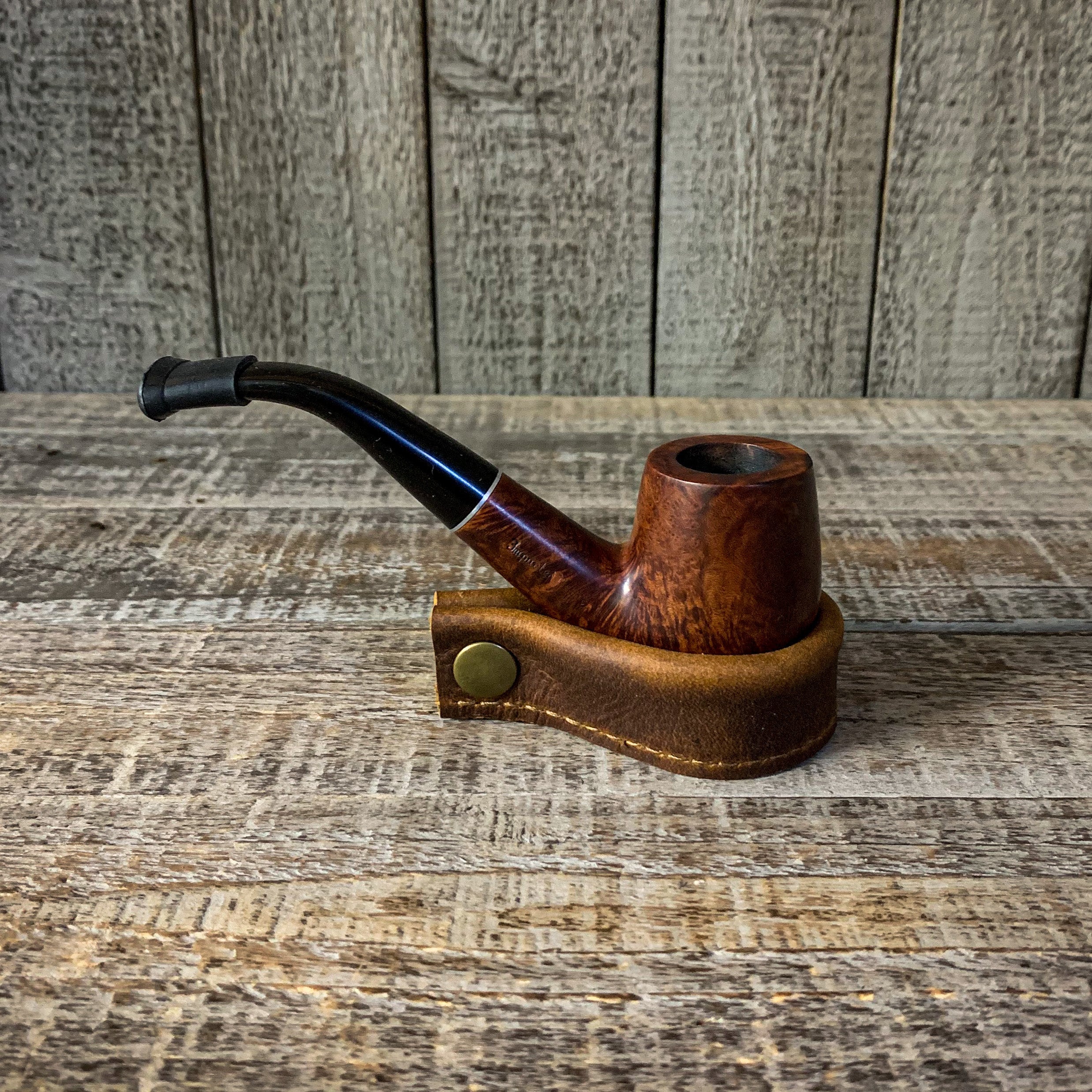 Rustic Kodiak Leather - Large Tobacco Pipe Pouch / Pipe Roll / Pipe Bag ...