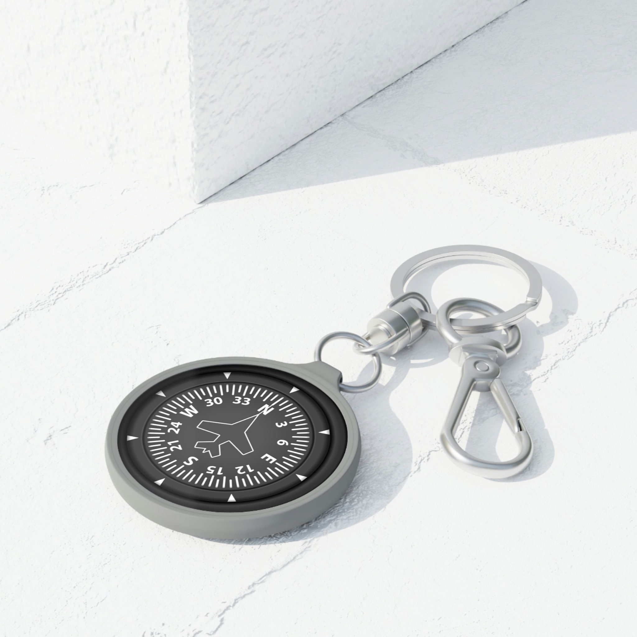 Directional Gyro Keyring, Flight Gauge, Compass Key Ring, Aviation ...