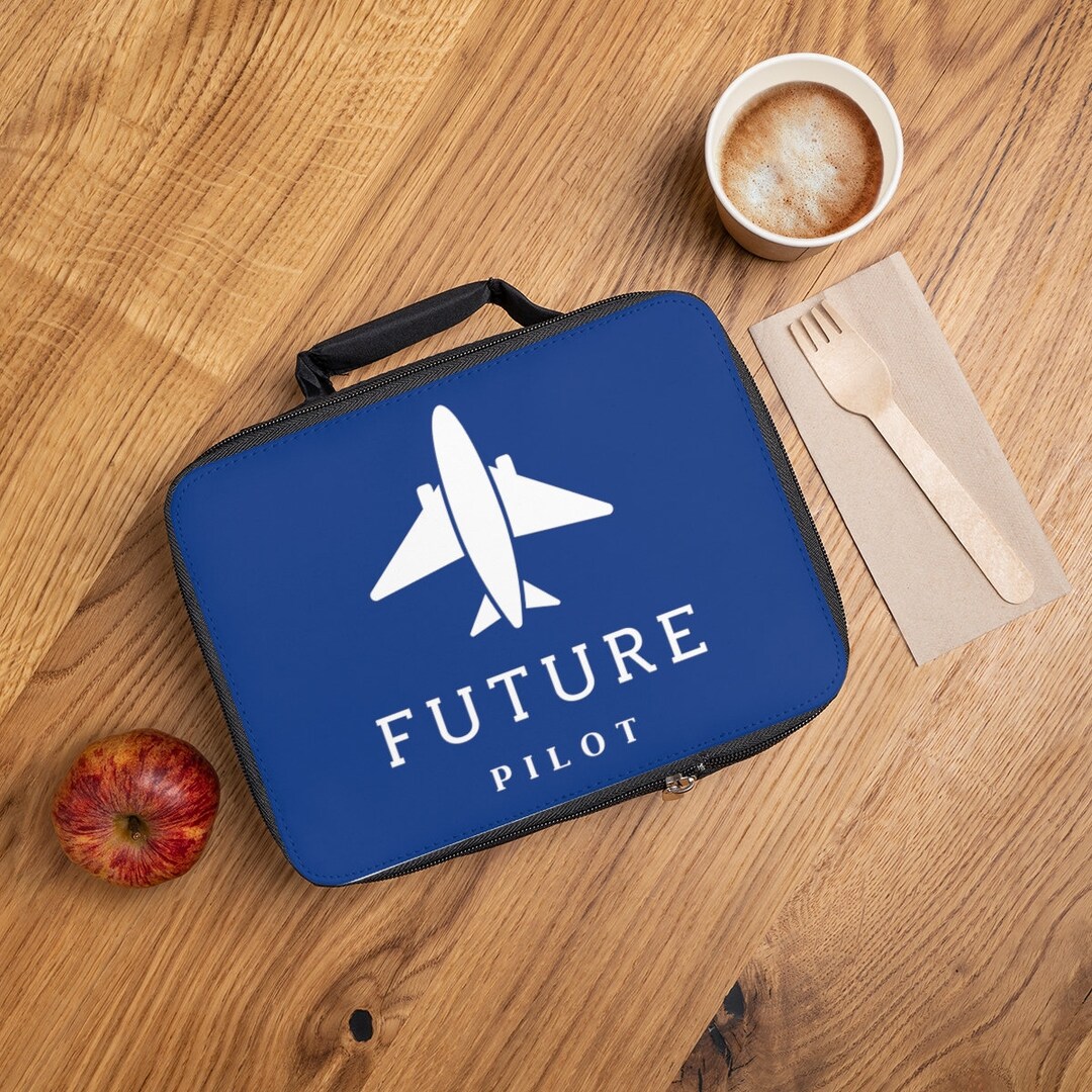 Blue Future Pilot Lunch Box I Love Airplanes Lunch Box - Etsy