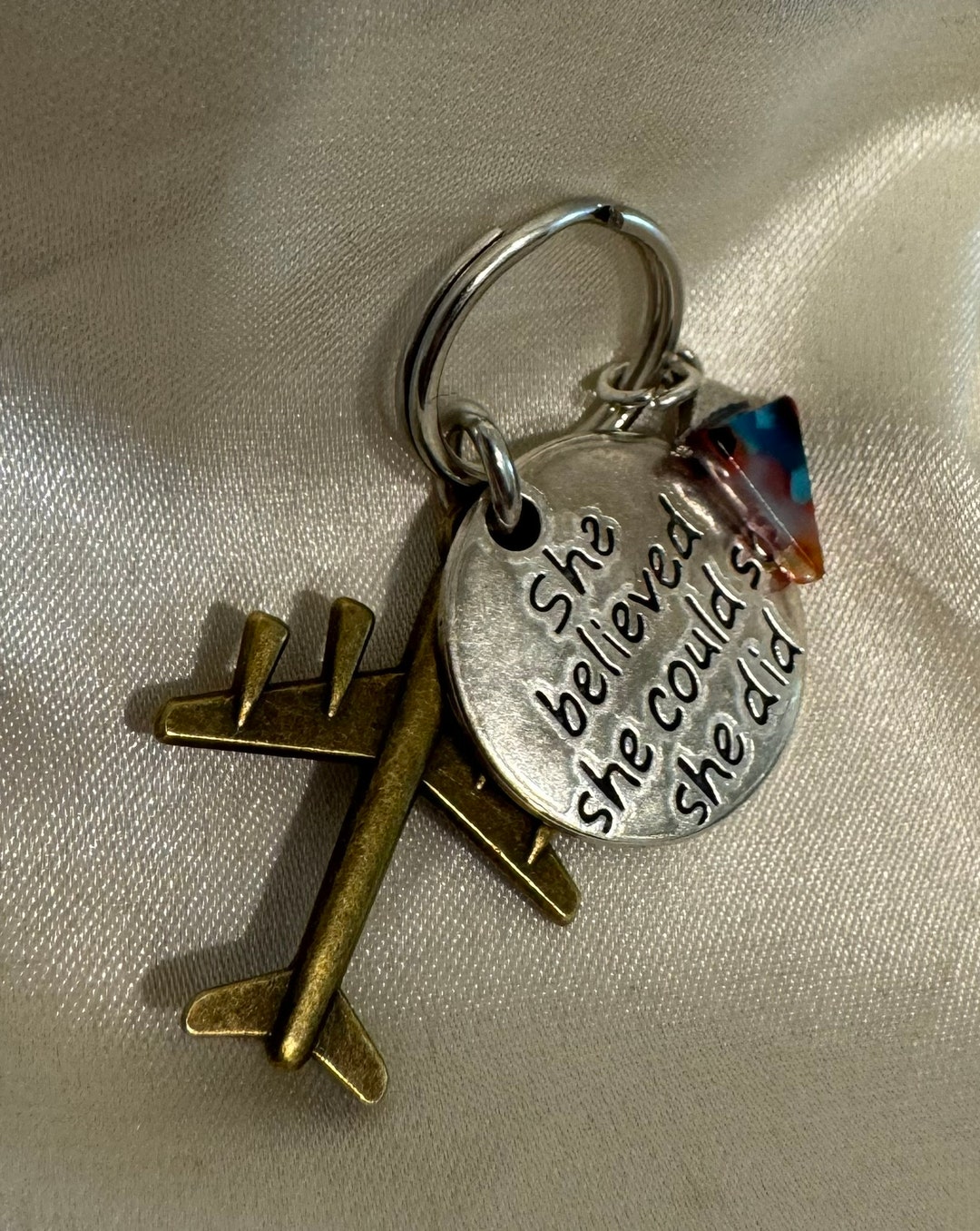 Airplane Keychain: Aviation Gift, Inspirational Pilot Charm - Etsy