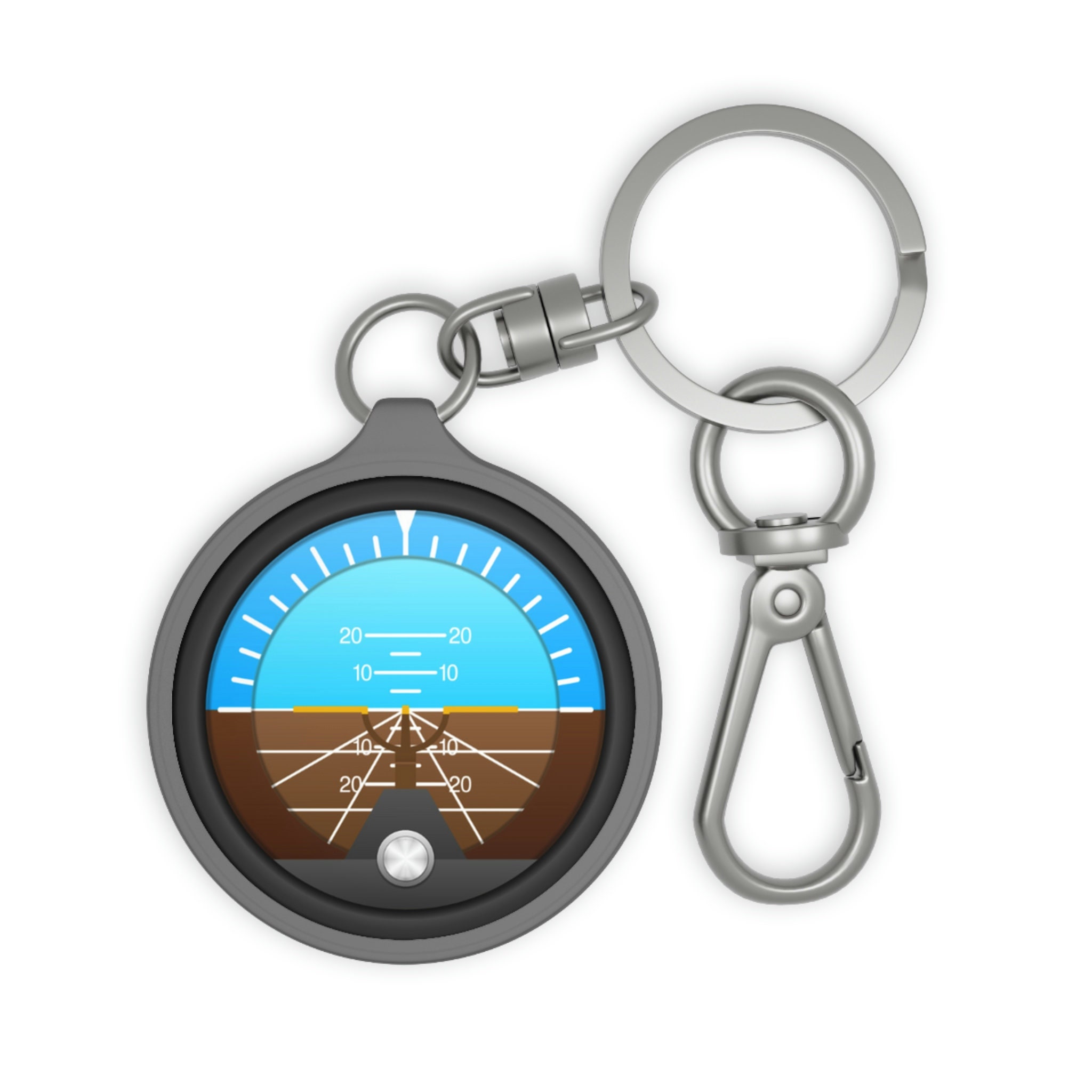Attitude Indicator Keyring, Flight Gauge, Aviation Instrument Gift ...