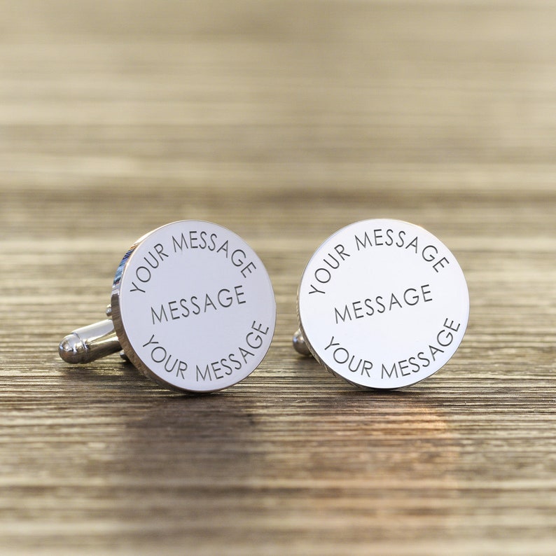Personalised Engraved Cufflinks Design Your Own Cufflinks - Etsy