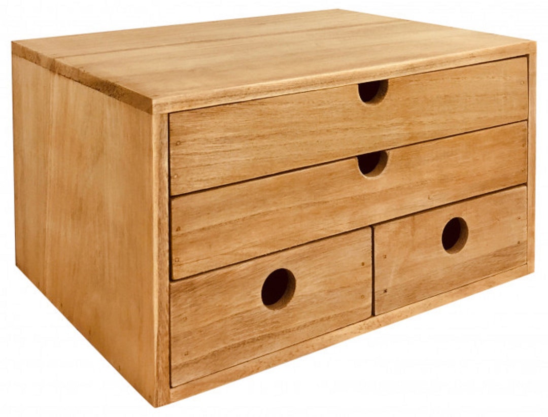 Rustic Solid Wood Storage Organizer 33cm Wooden Storage - Etsy UK