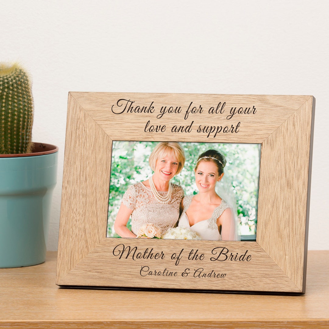 Personalised Engraved Mother of the Bride Wedding Frame Gift Wooden ...
