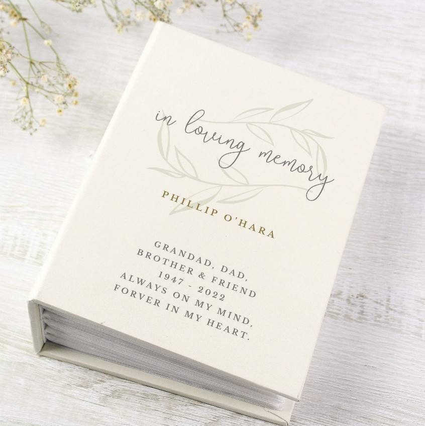 Personalised in Loving Memory 6x4 Photo Album With Sleeves - Etsy UK