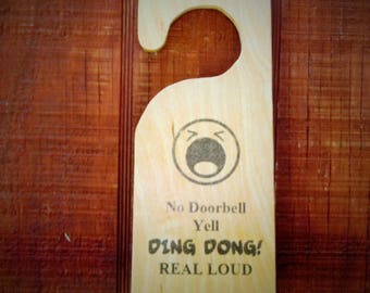 Funny door hanger | Etsy